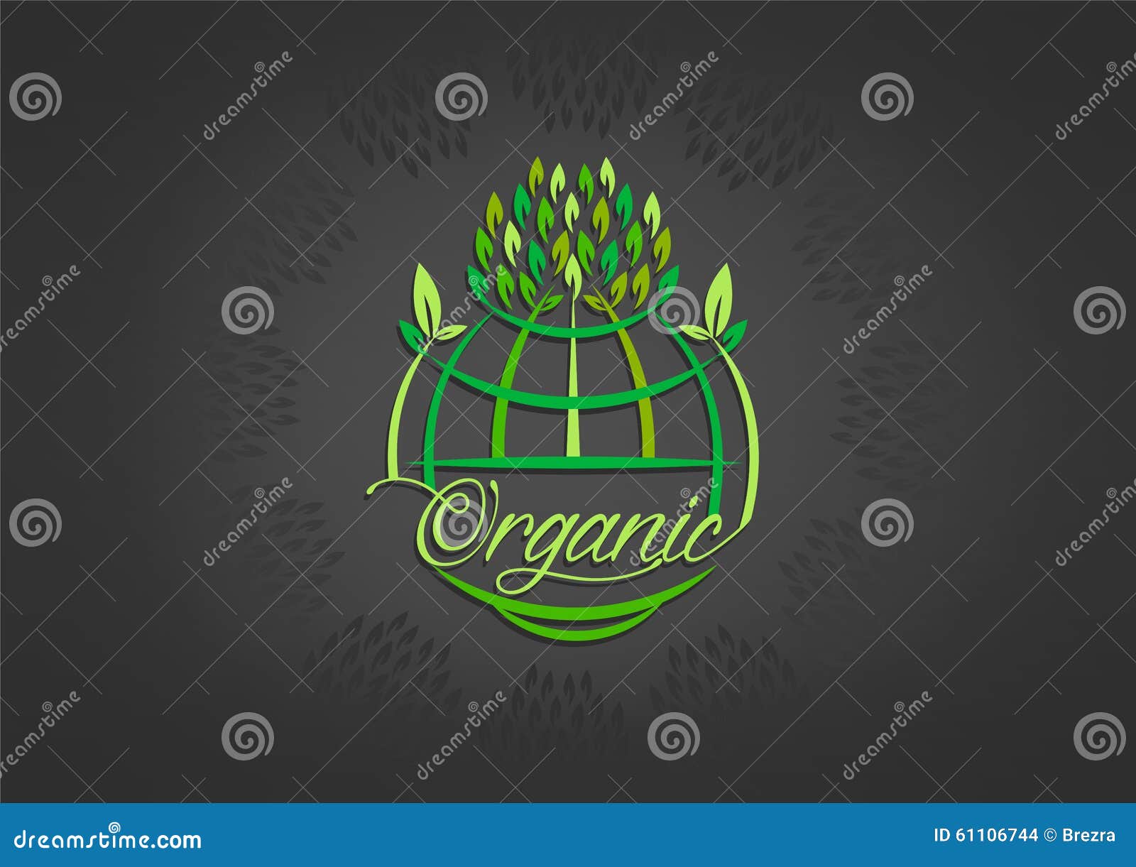 Global Organic Symbol Design Stock Vector - Illustration of black ...