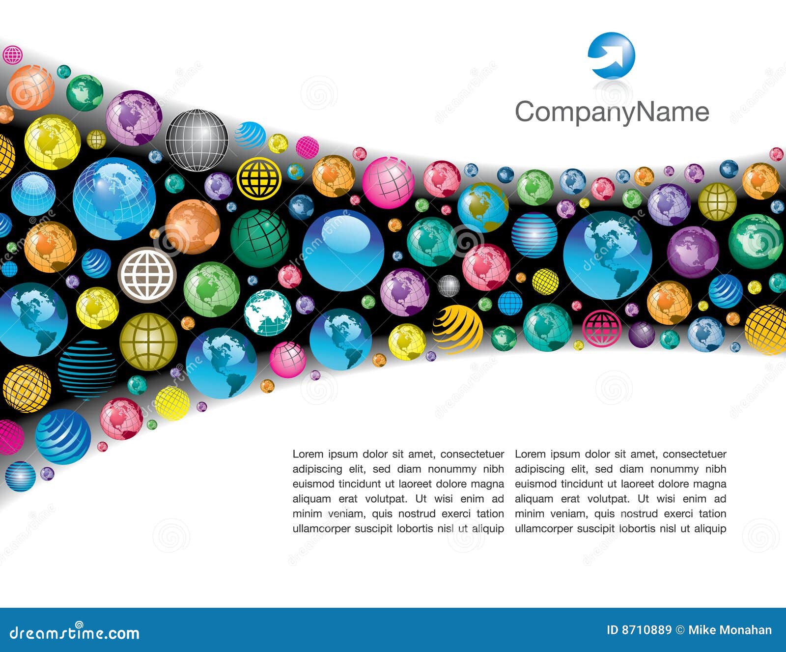 Global page background stock vector. Illustration of colors - 8710889