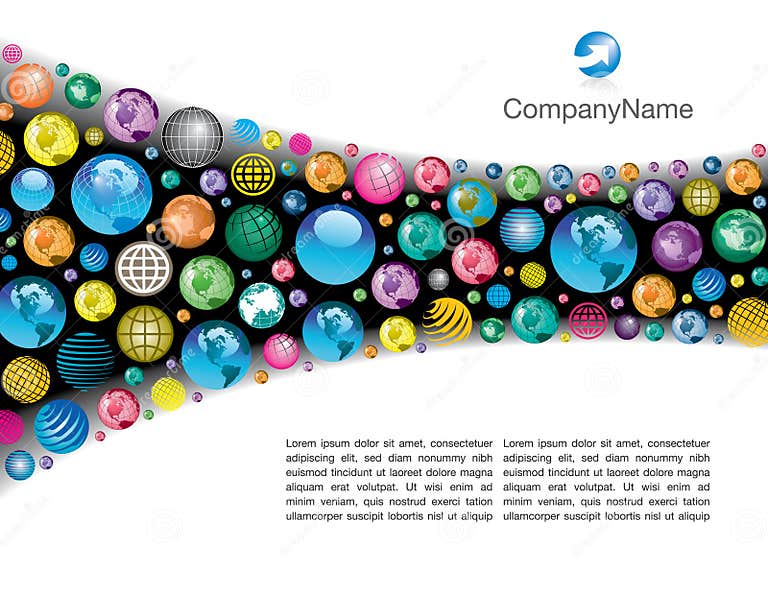 Global page background stock vector. Illustration of colors - 8710889