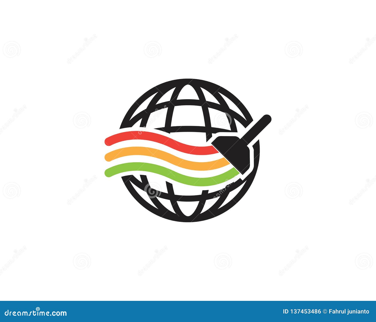Global Paint Logo Design Vector Stock Vector - Illustration of decor ...