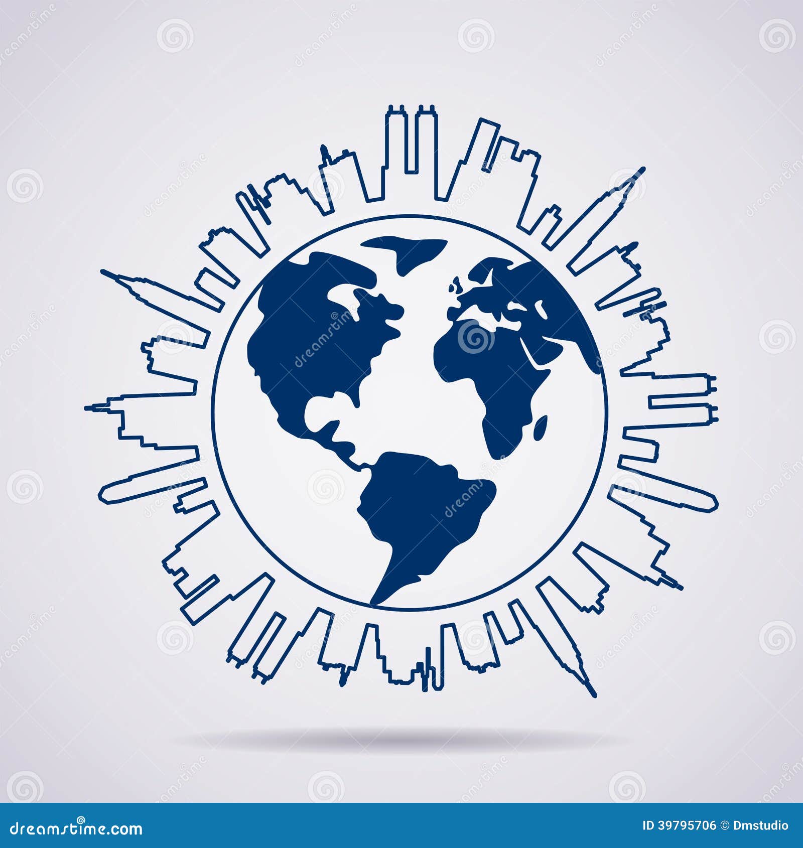 Vector Global Panorama Design Stock Vector - Illustration of panorama ...