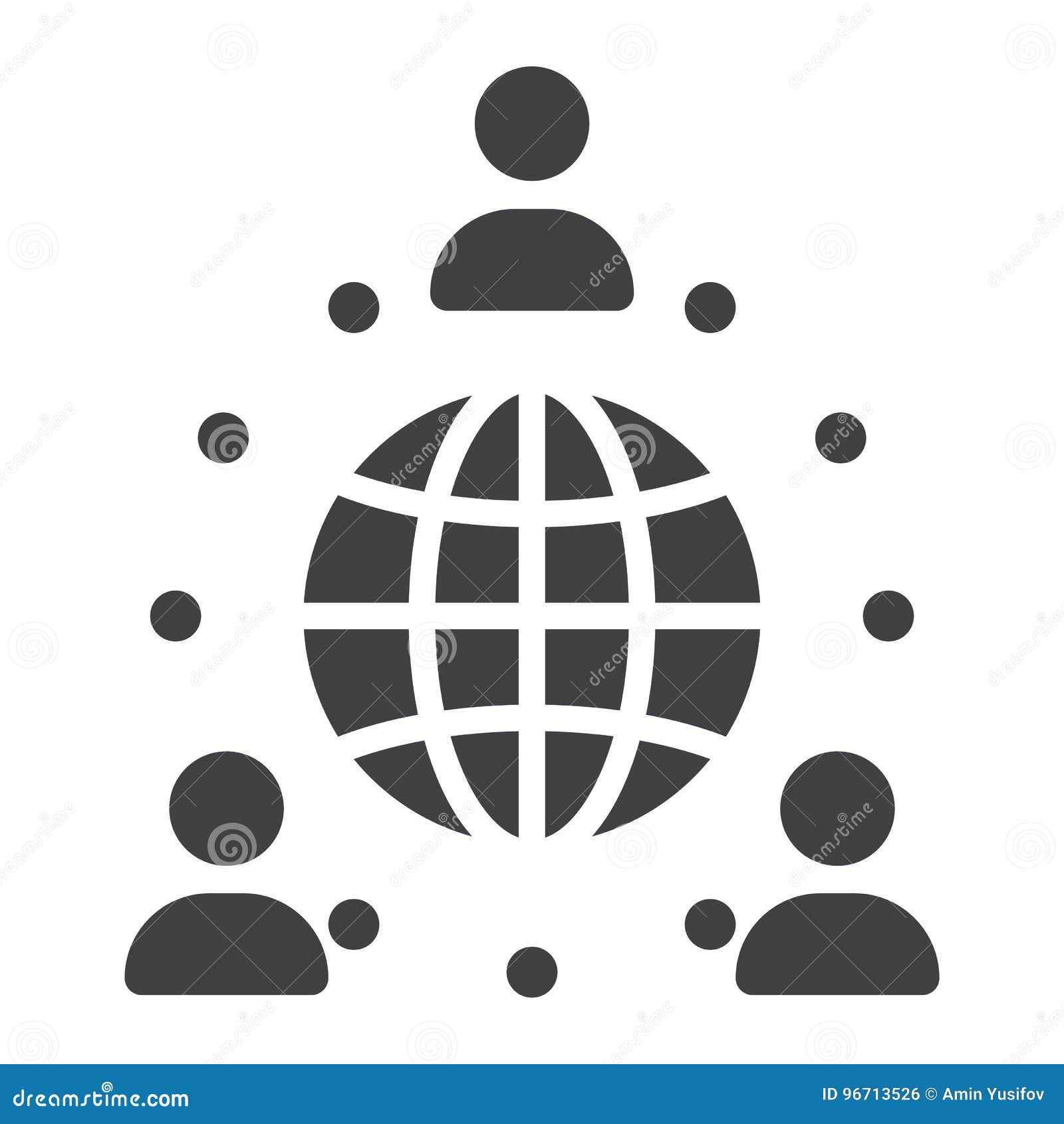 Partnership Icon Vector Male Group Of Persons Symbol Avatar For ...