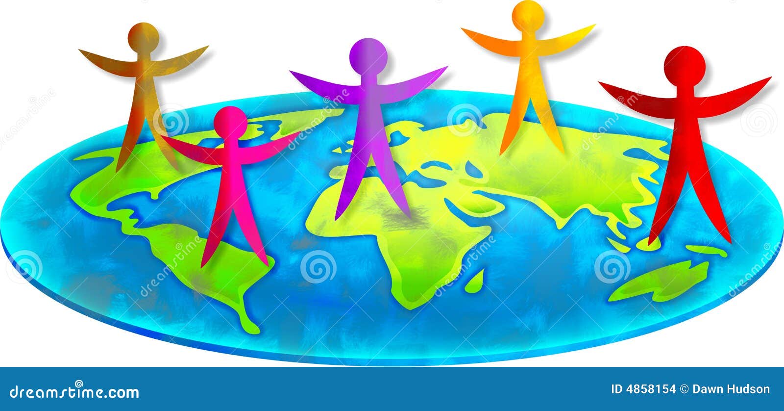 Global people stock illustration. Illustration of teamwork - 4858154