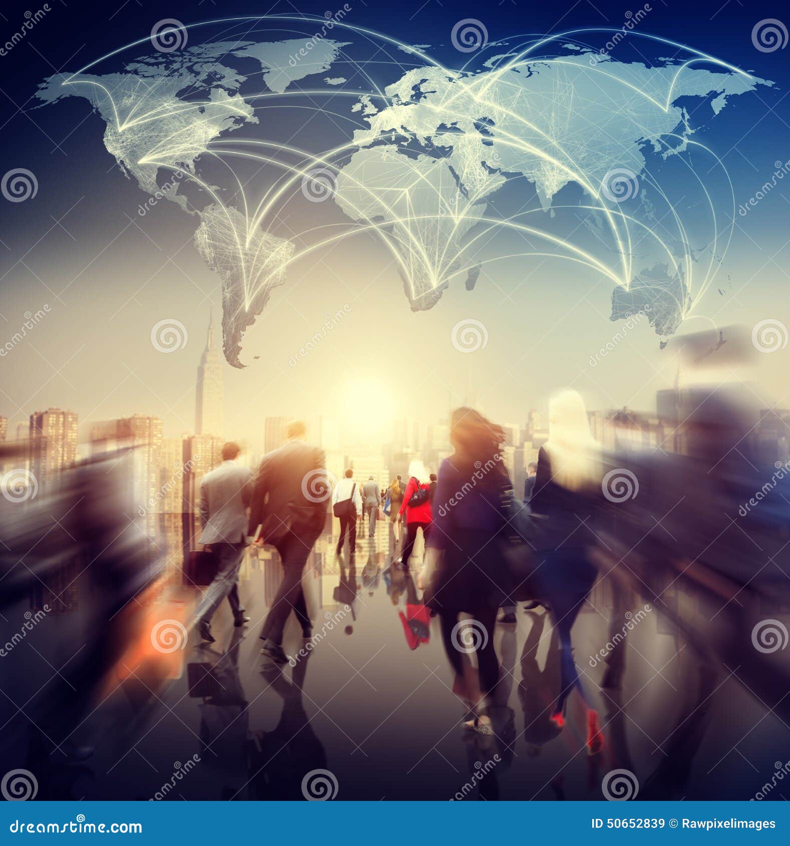 Global People Commuter Walking Rush Hour Concept Stock Image - Image of ...