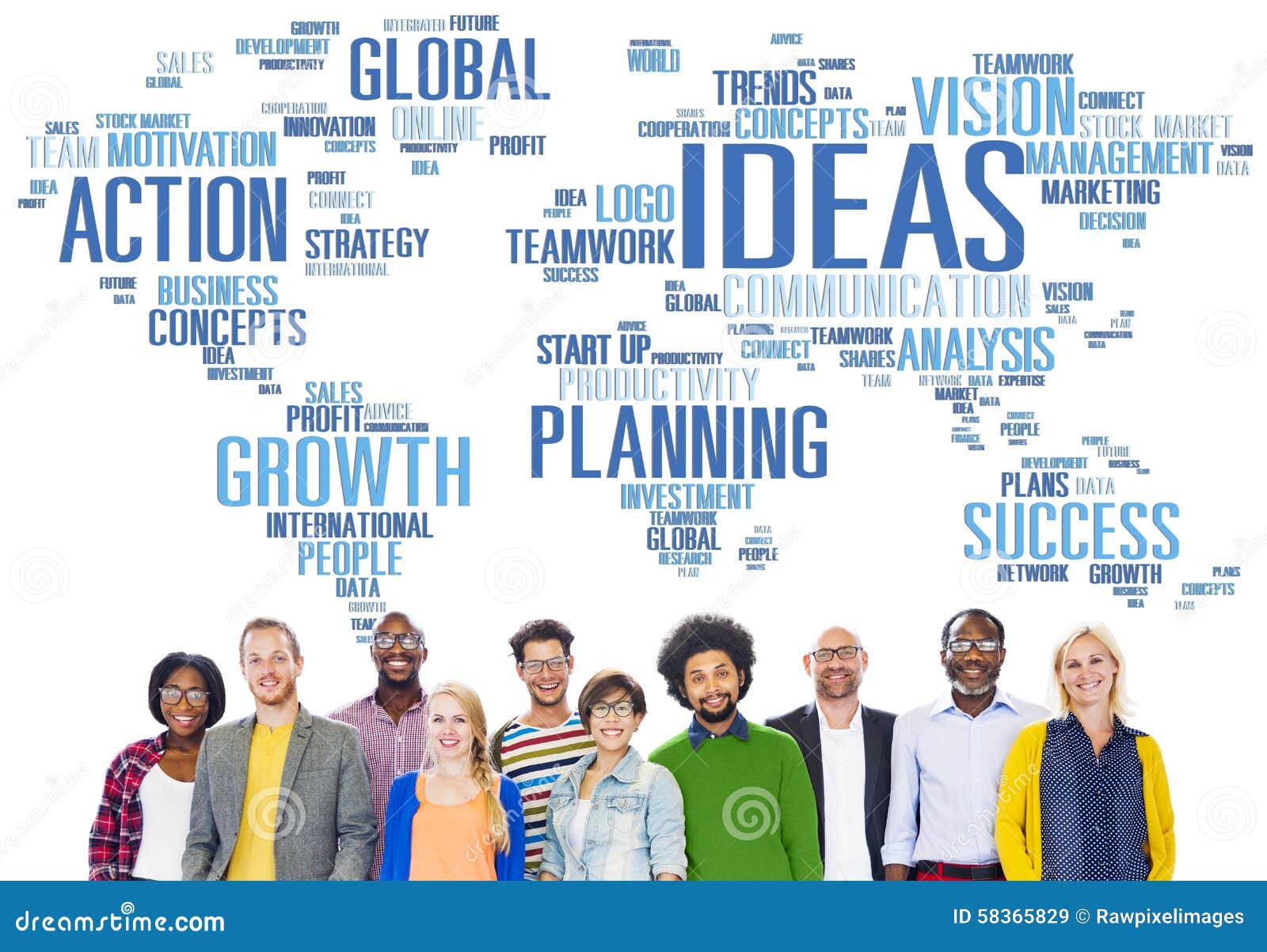 Global People Togetherness Team Creativity Ideas Concept Stock Image ...