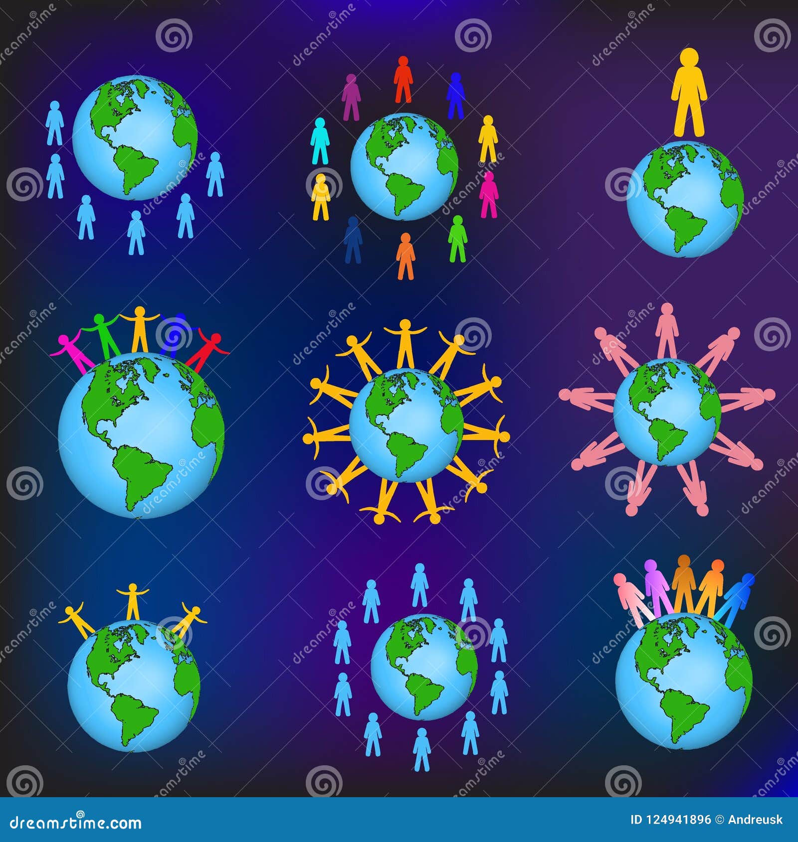 Global people vector stock vector. Illustration of social - 124941896