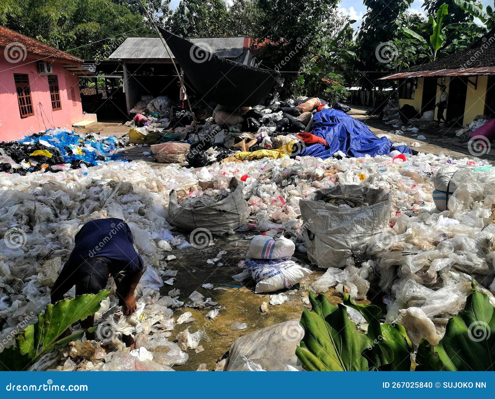 Global Plastics Garbage Problem Stock Photo - Image of used, recycle ...