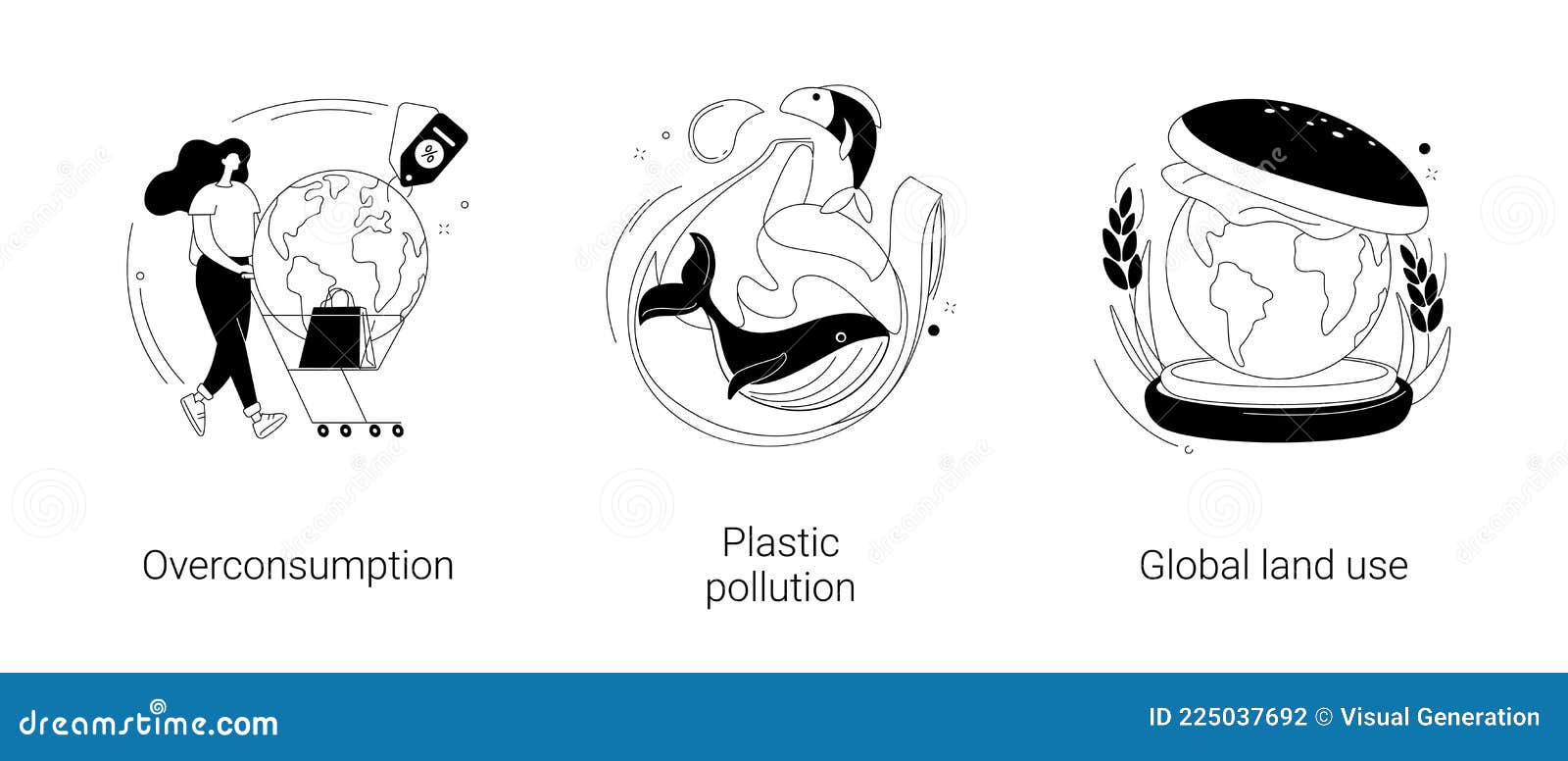 Global Pollution Problem Abstract Concept Vector Illustrations. Stock ...
