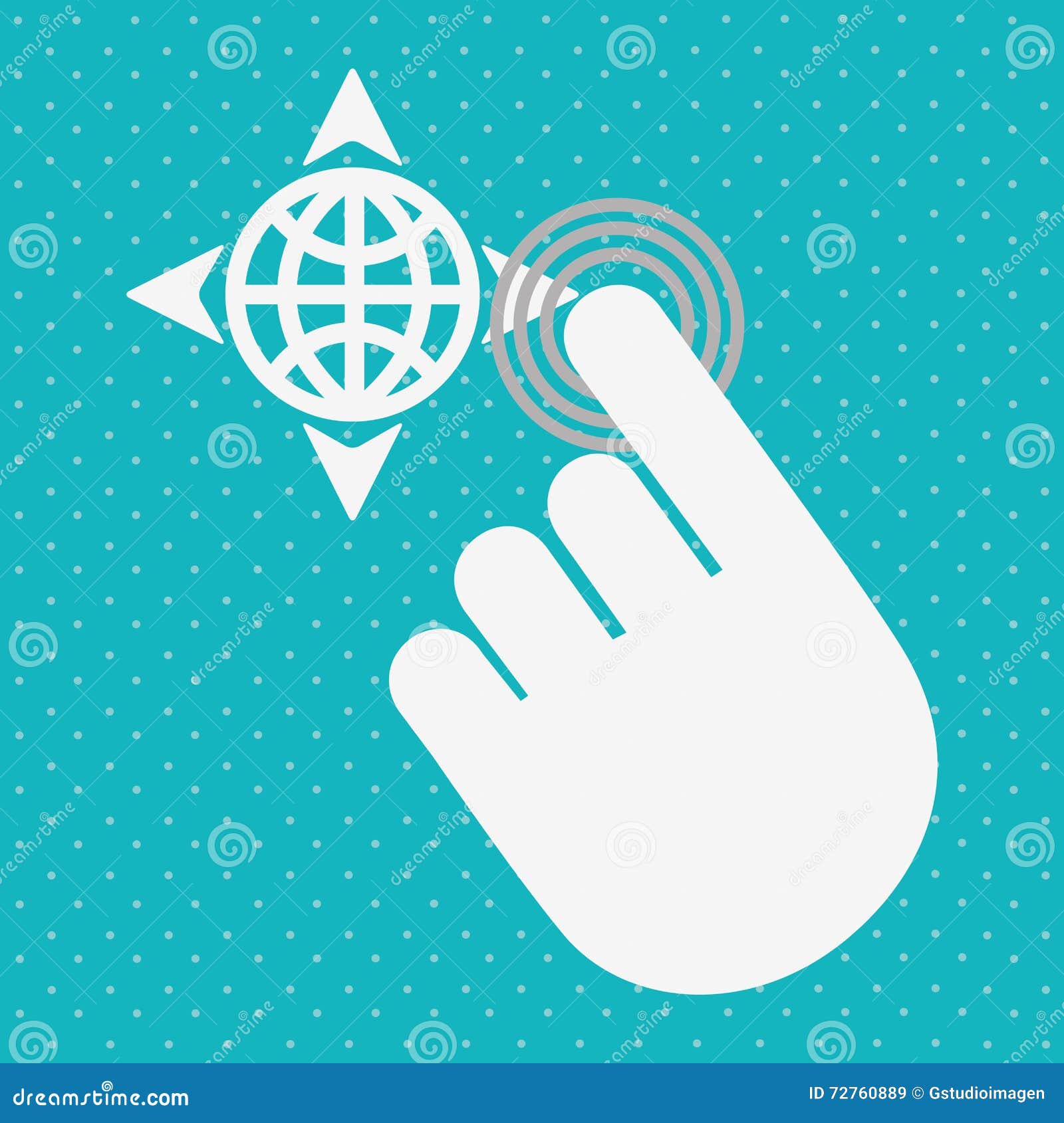 Global Positioning System Design Stock Illustration - Illustration of ...