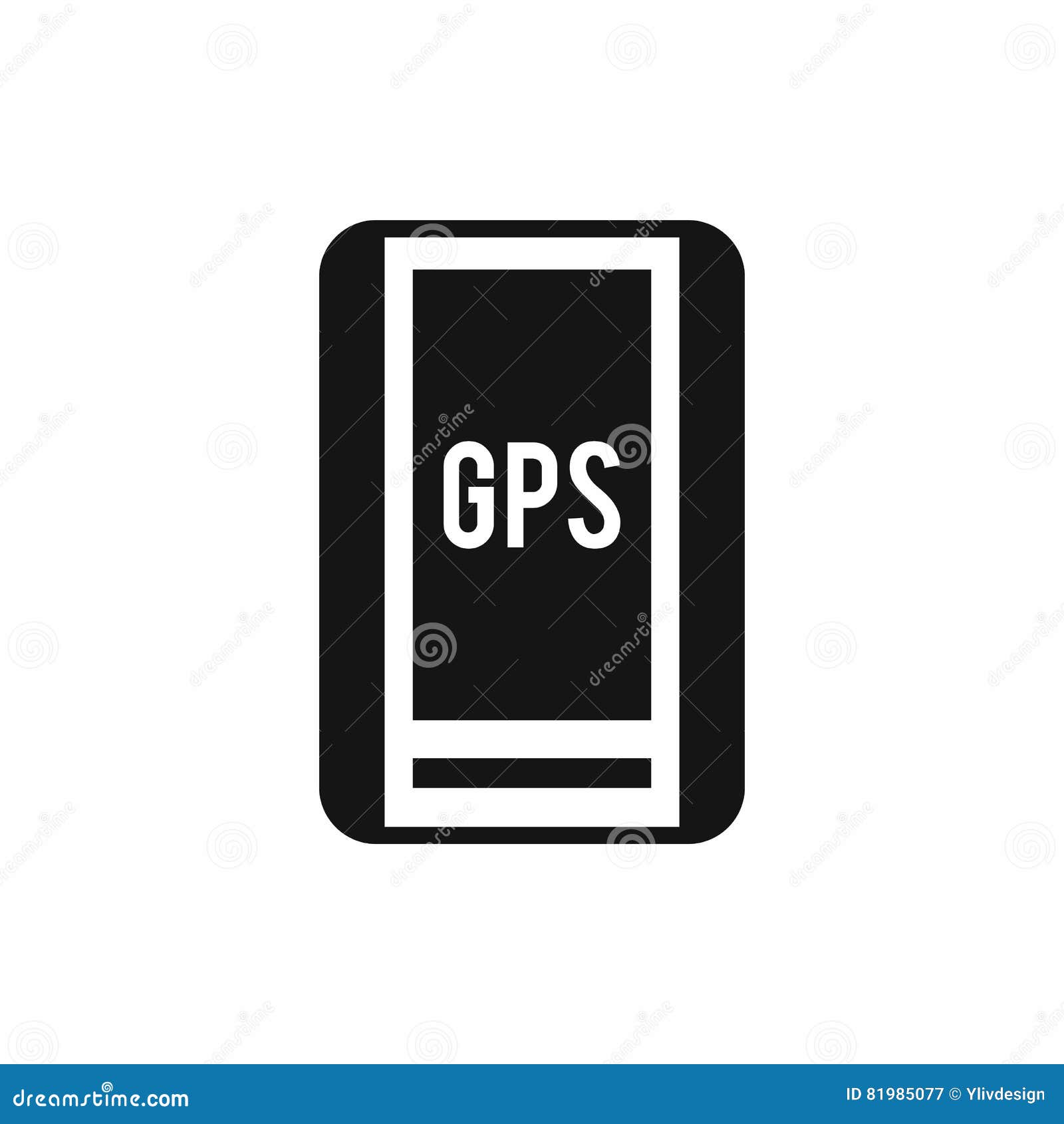 Global Positioning System Icon, Simple Style Stock Vector ...