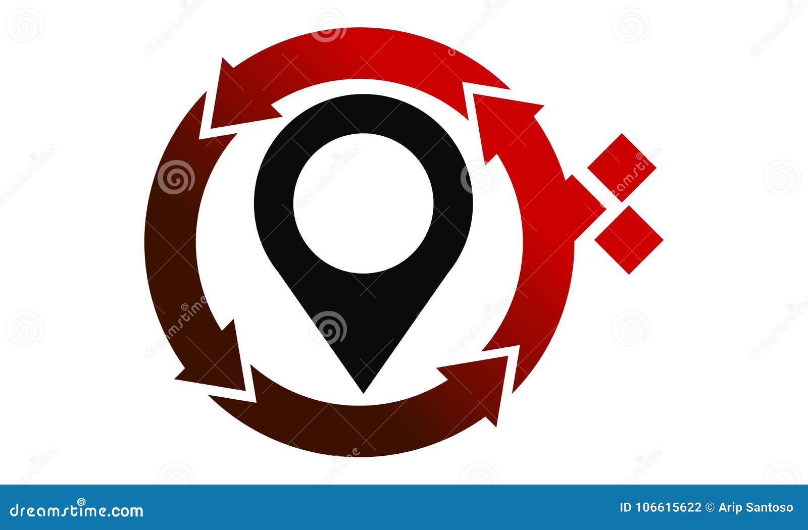 Global Positioning System Template Stock Vector - Illustration of ...