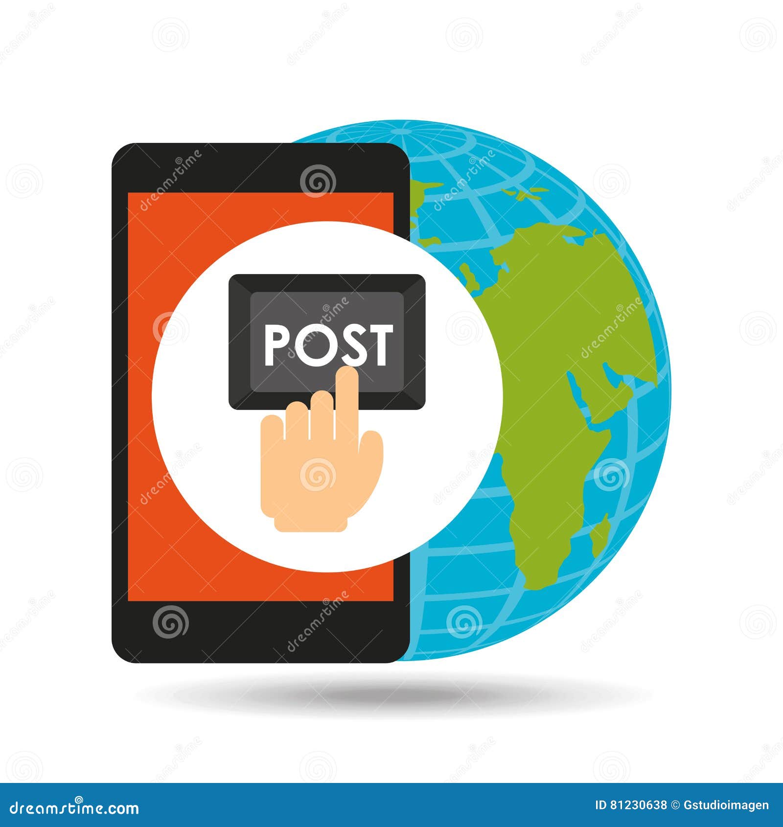 Global post social network stock vector. Illustration of design - 81230638