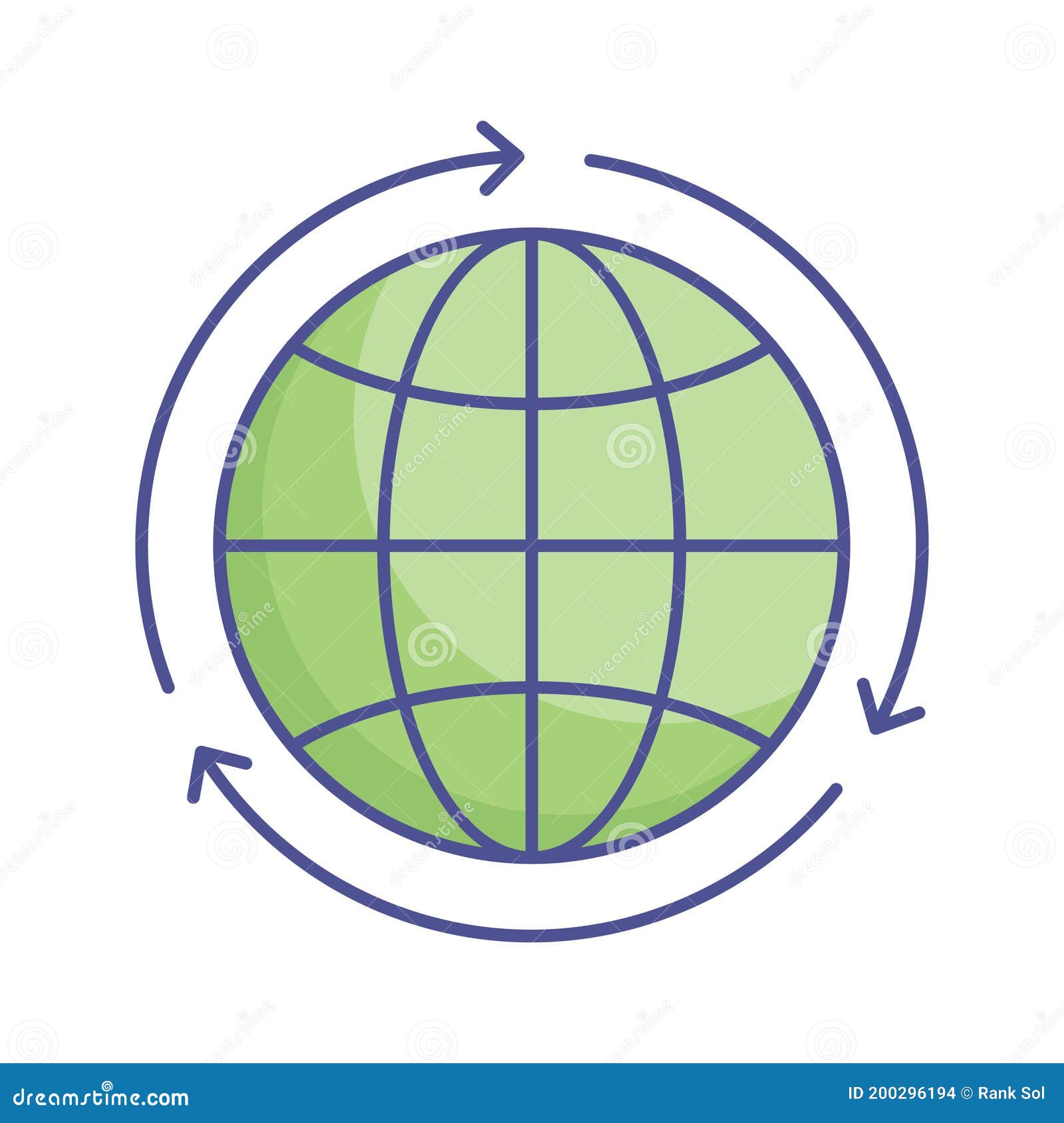 Global Process Vector Icon Which Can Easily Modify or Edit Stock ...