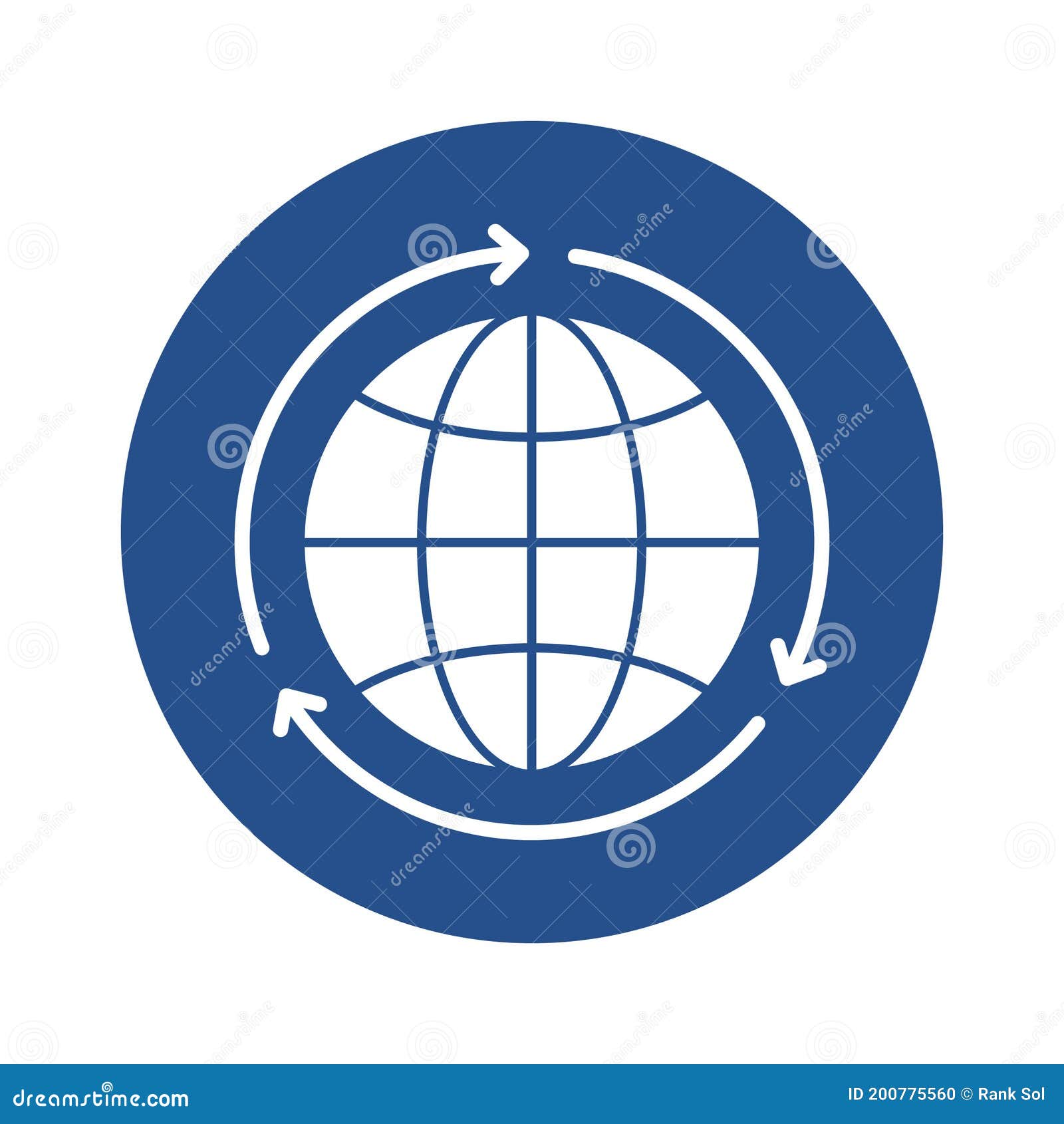 Global Process Vector Icon Which Can Easily Modify or Edit Stock Vector ...