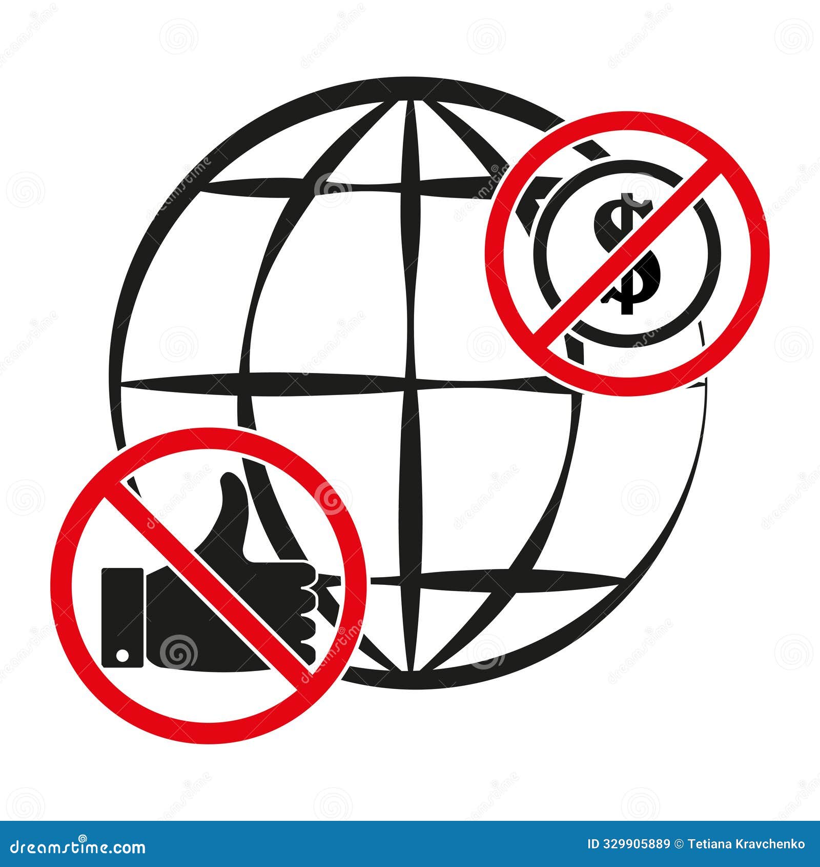Set Of Prohibition Icons. Prohibition Warning. Red Circle With Oblique ... Set Of Prohibition Icons. Prohibition Warning. Red Circle With Oblique ...