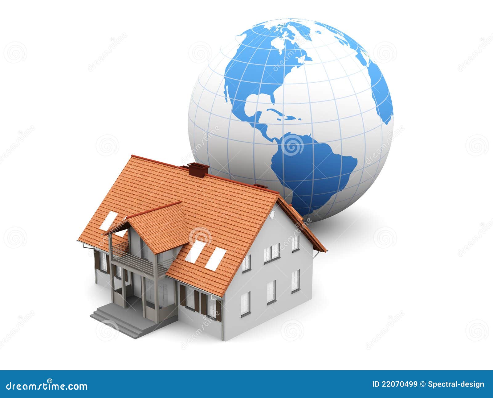 Global Real Estate stock illustration. Illustration of globalization ...