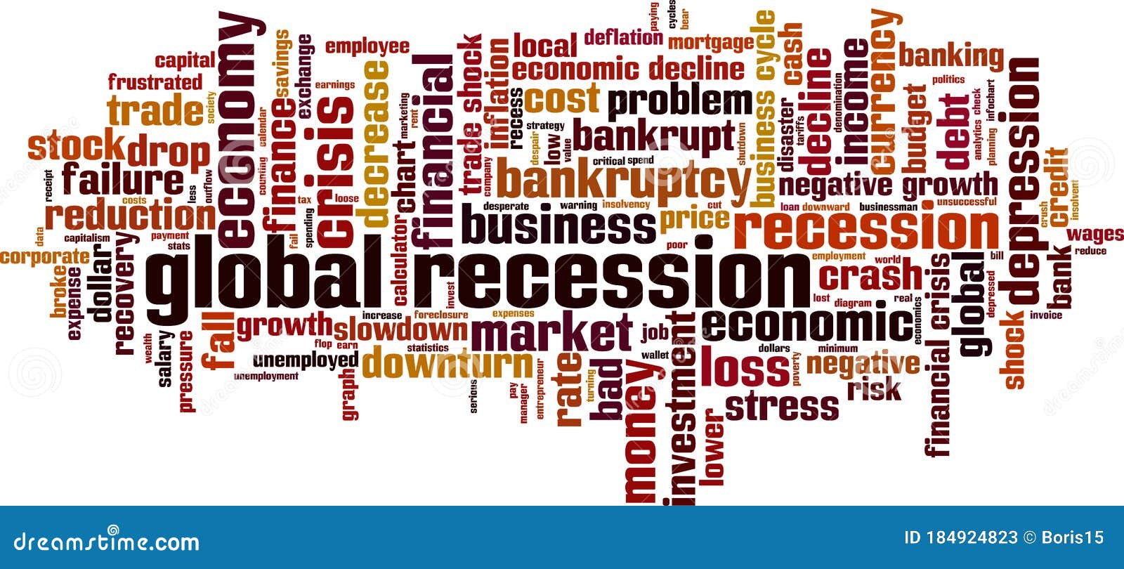 Global Recession Word Cloud Stock Vector - Illustration of analytics ...