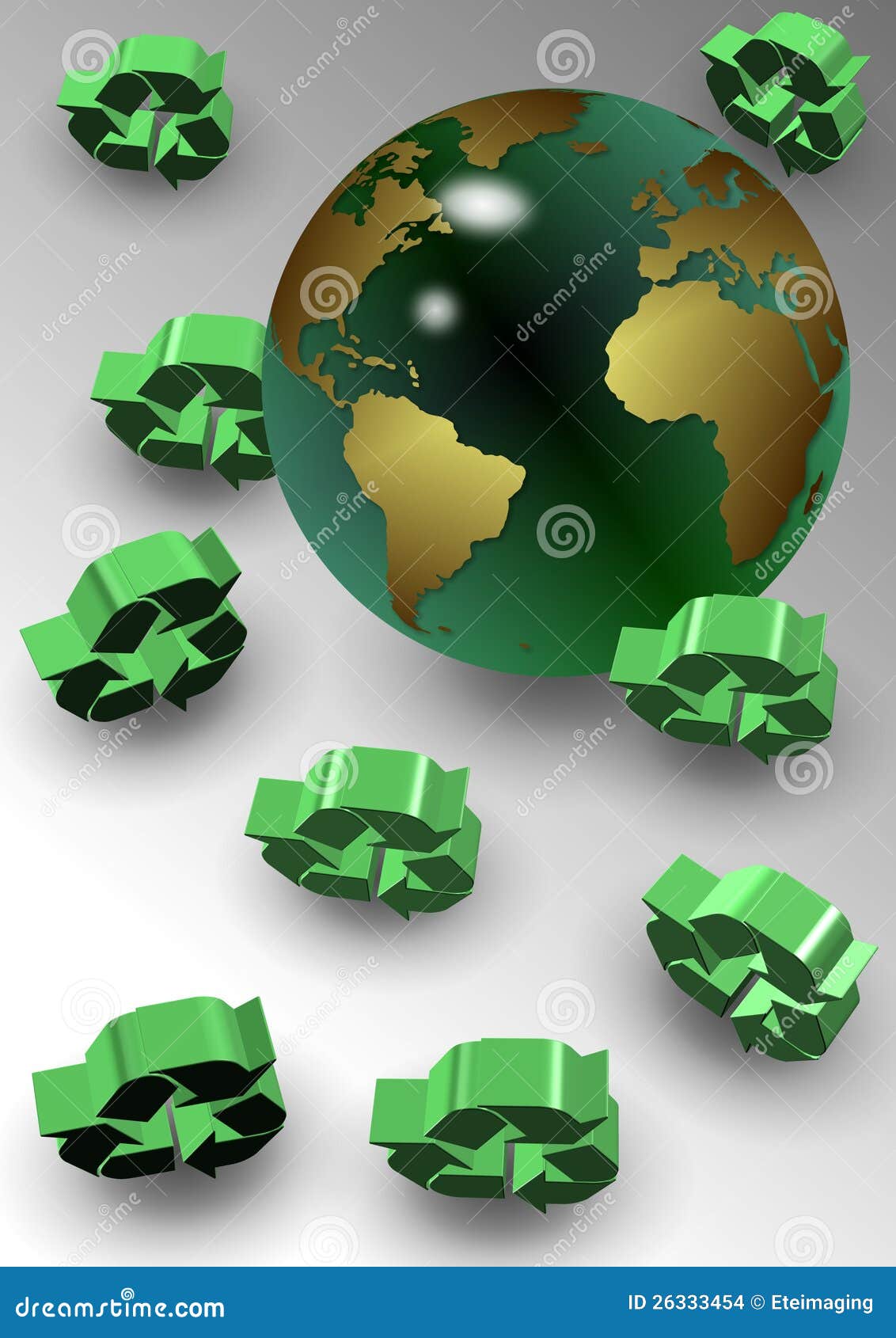 Global recycle stock illustration. Illustration of environmentally ...