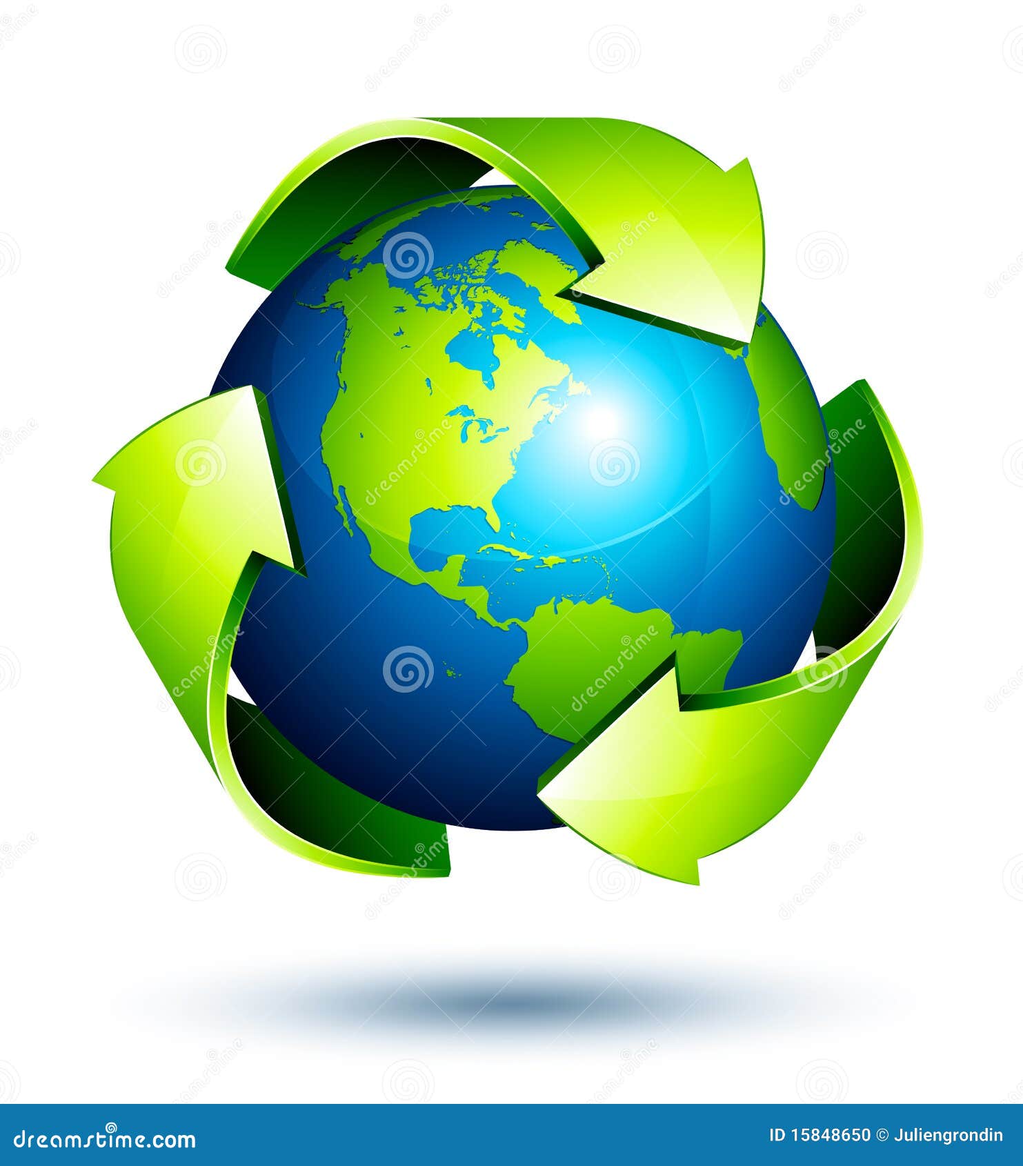 Global recycling stock vector. Illustration of global - 15848650