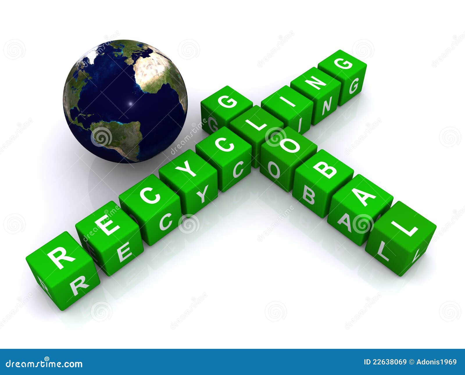Global recycling stock illustration. Illustration of south - 22638069