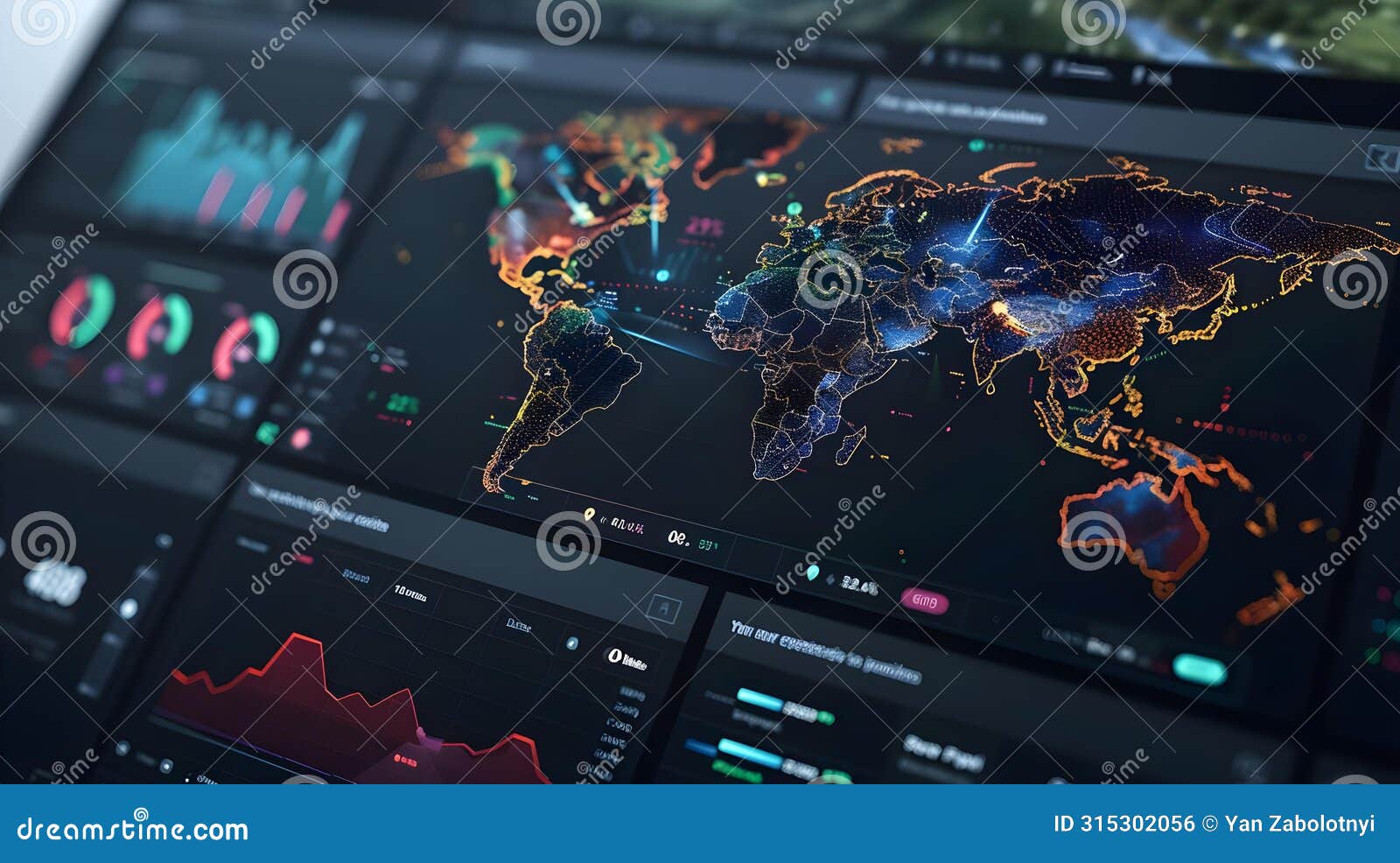 Global Sales Dashboard: Minimalist KPI Tracking. Concept Sales ...