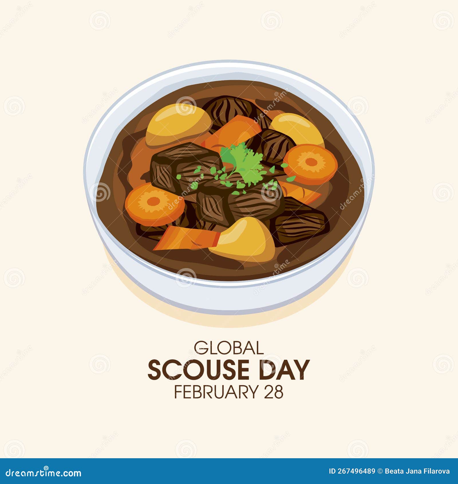 Global Scouse Day vector stock vector. Illustration of cooking - 267496489