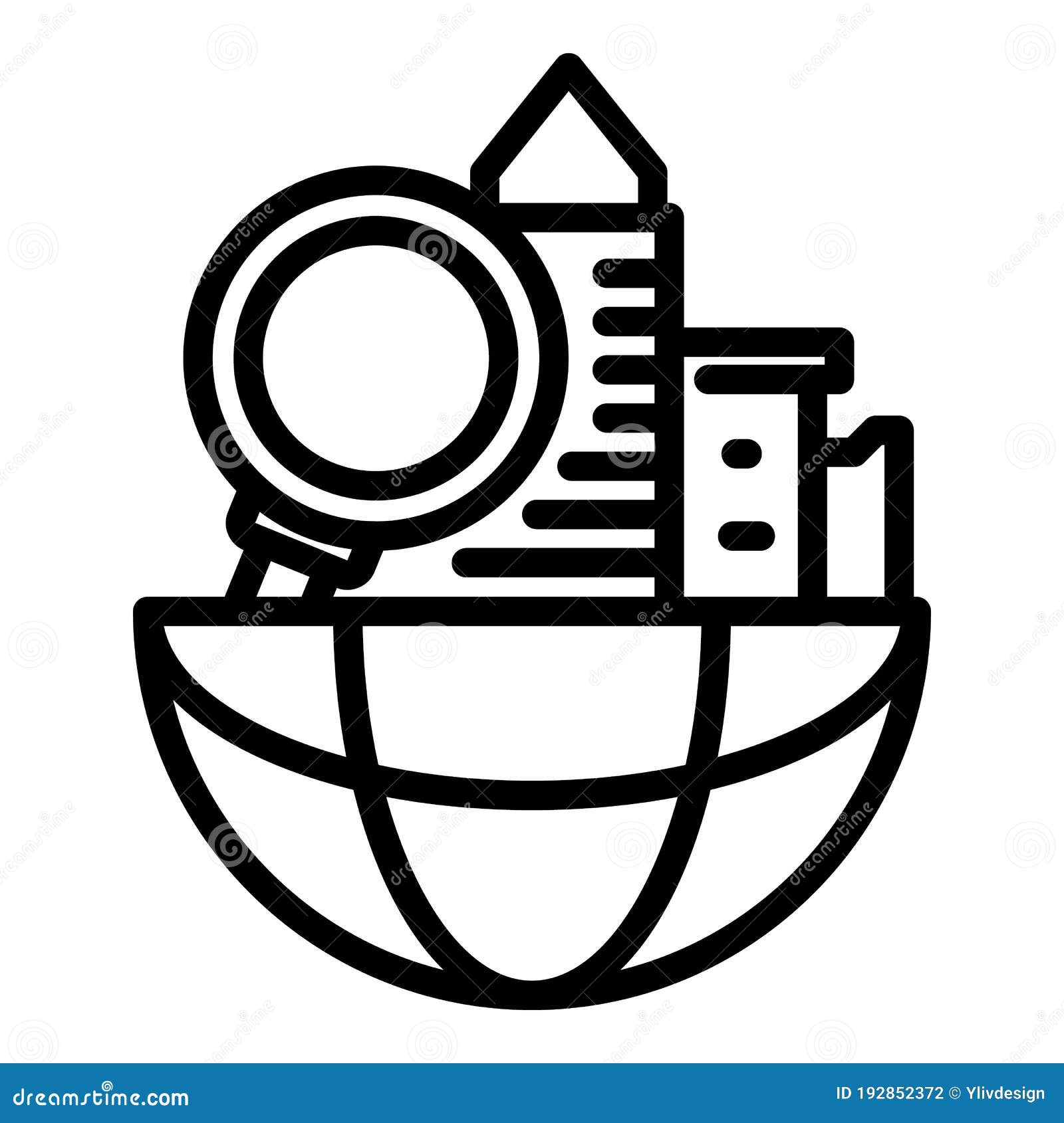 Restructuring Icon. Business Architecture Sign. Vector | CartoonDealer ...