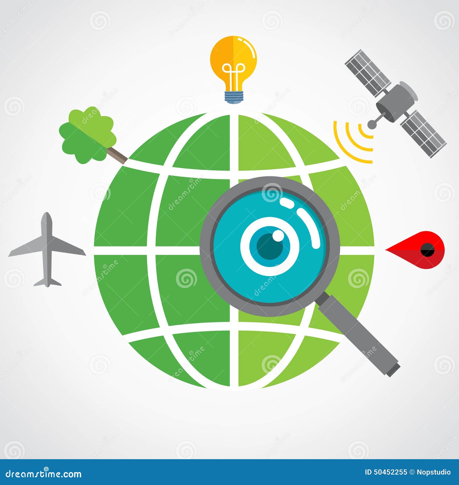 Global Search stock vector. Illustration of global, communications ...