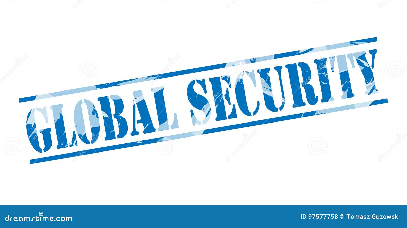 Global security blue stamp stock illustration. Illustration of grunge ...