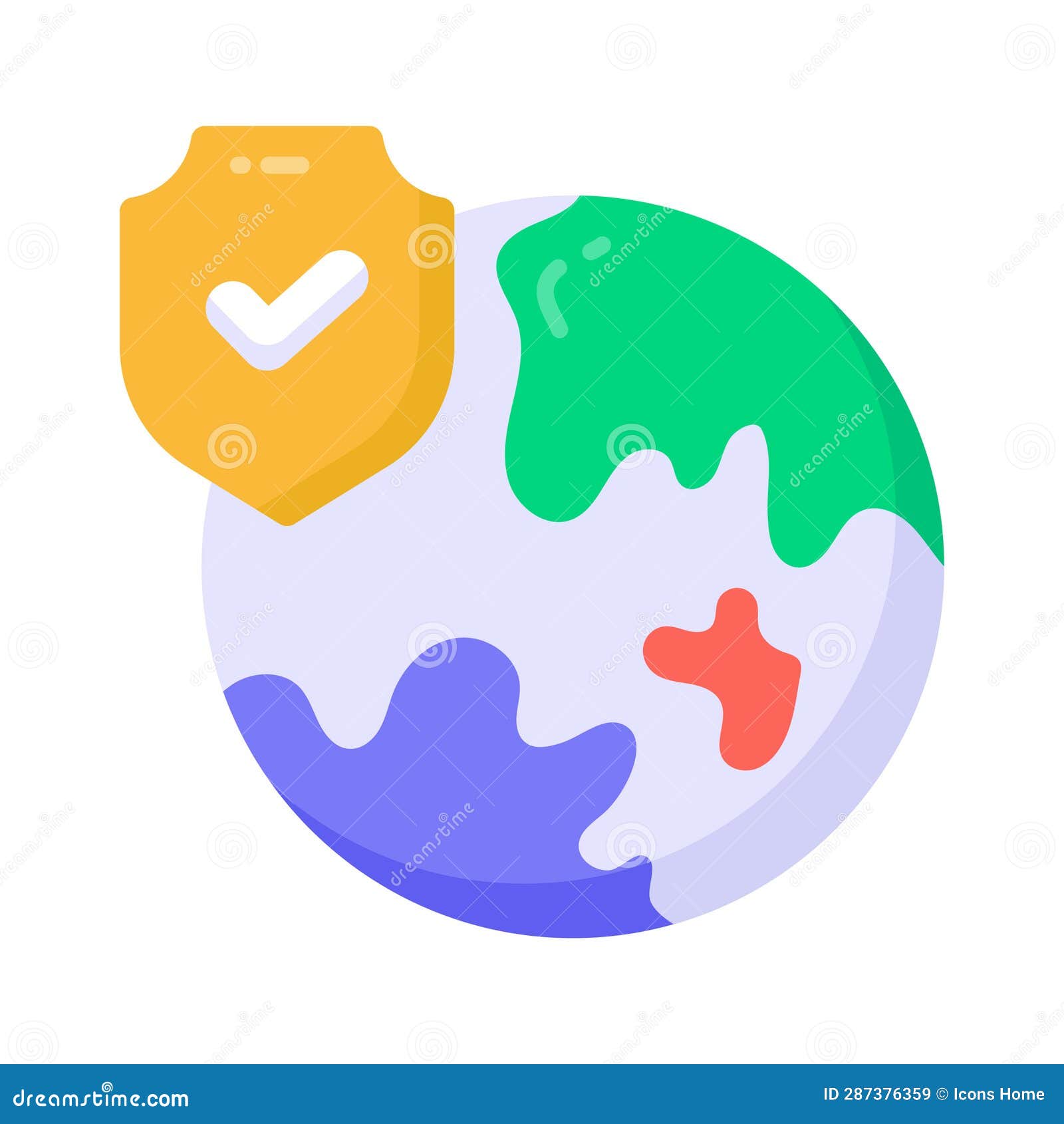 Global Security Icon Design in Modern Style, Visually Perfect Vector ...