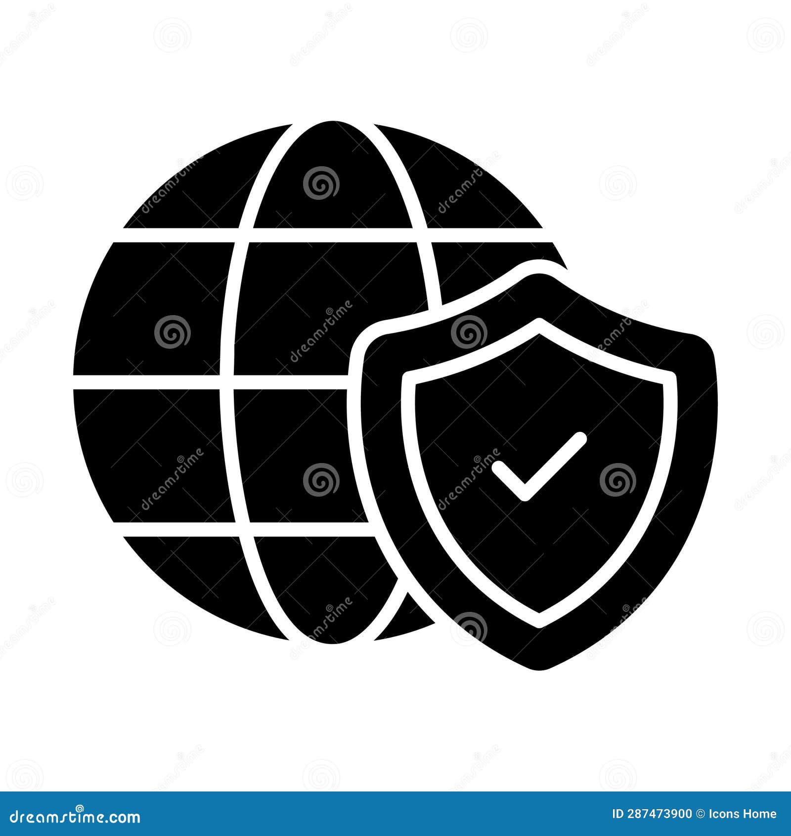 Global Security Icon Design in Modern Style, Visually Perfect Vector ...