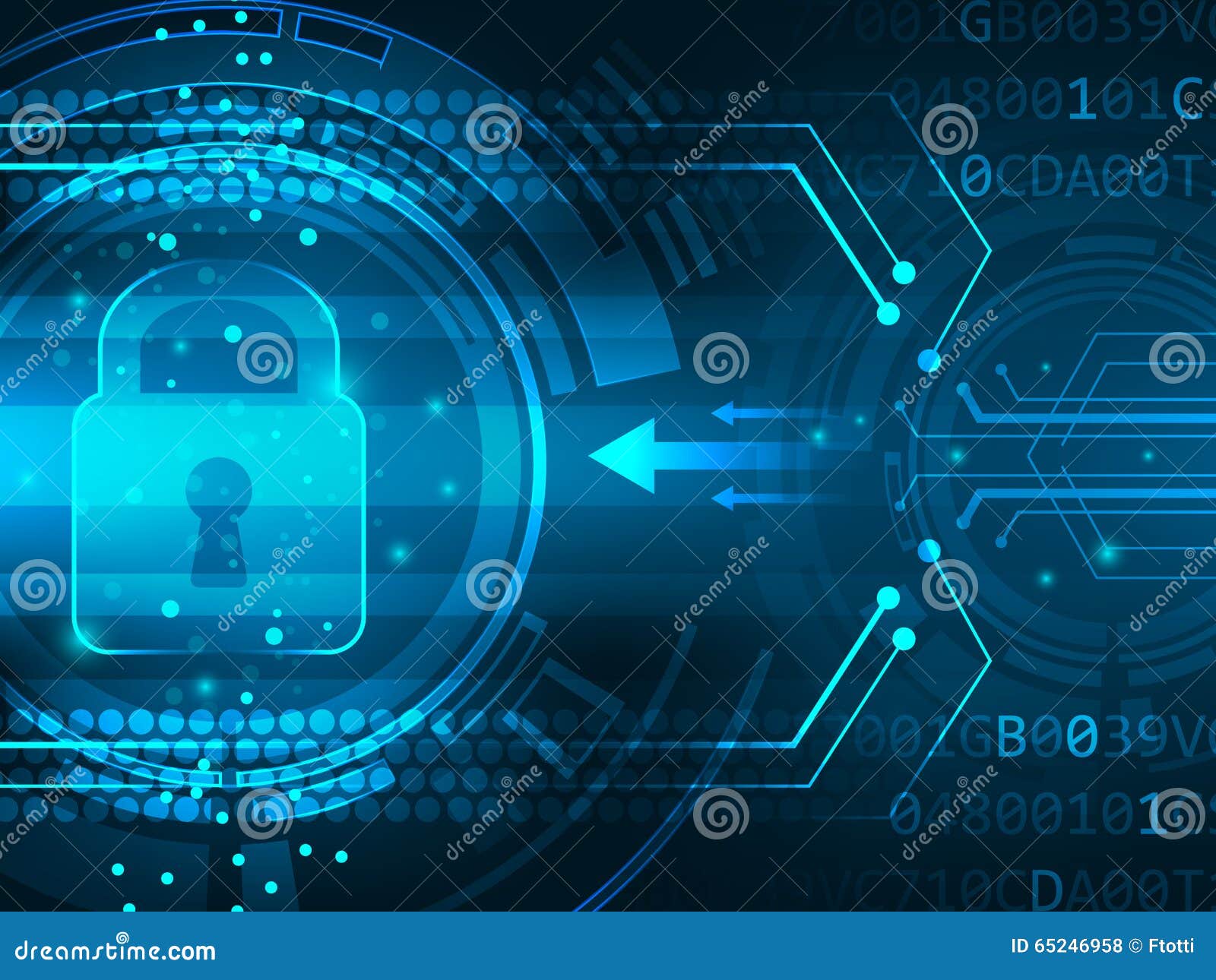 Global Security Service Futuristic Abstract Background. Stock Vector ...