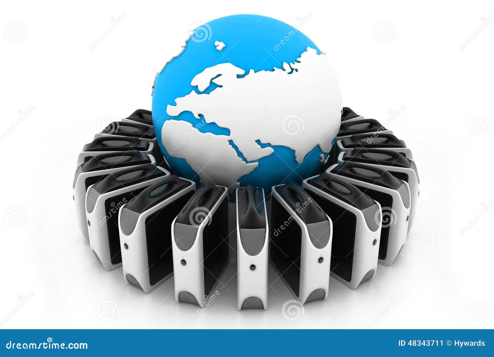 Global server network stock illustration. Illustration of modern - 48343711
