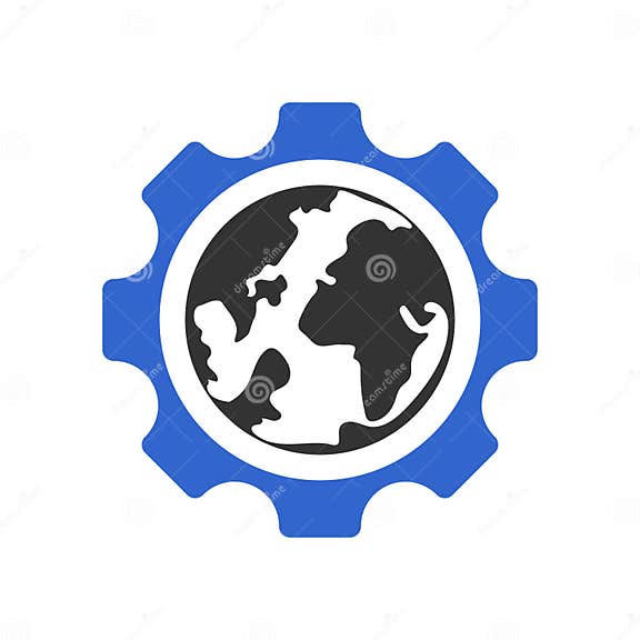Global setting icon design stock vector. Illustration of idea - 221021401