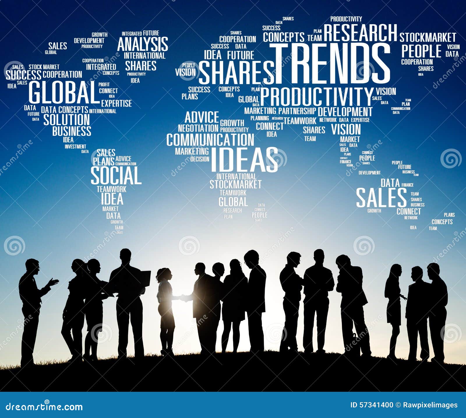 Global Shares Trends Ideas Sales Solution Expertise Concept Stock ...
