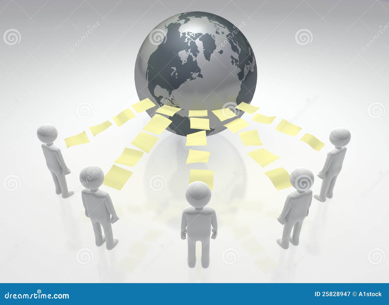 Global Sharing Community stock illustration. Illustration of laptop ...