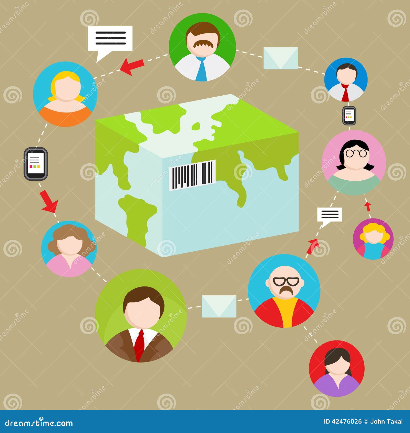 GPS Tracking System For Navigating Car Traffic. Concept Of Car With ...