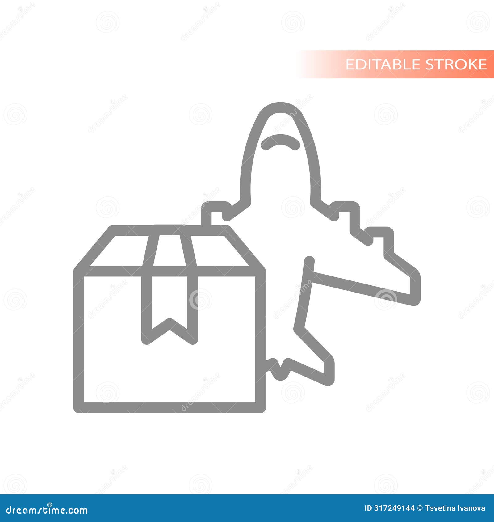 Global Shipping and Shipment Icon Stock Vector - Illustration of stroke ...