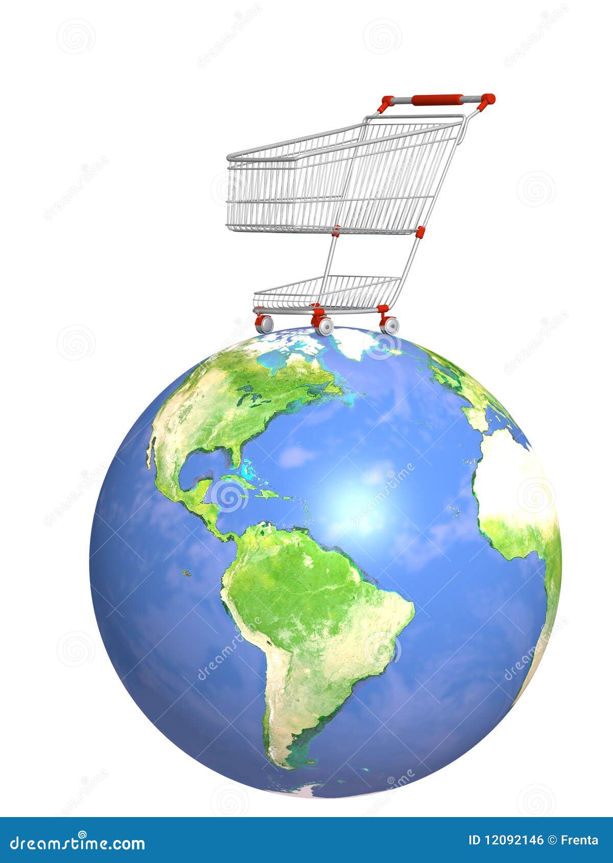 Global shopping stock illustration. Illustration of earth - 12092146