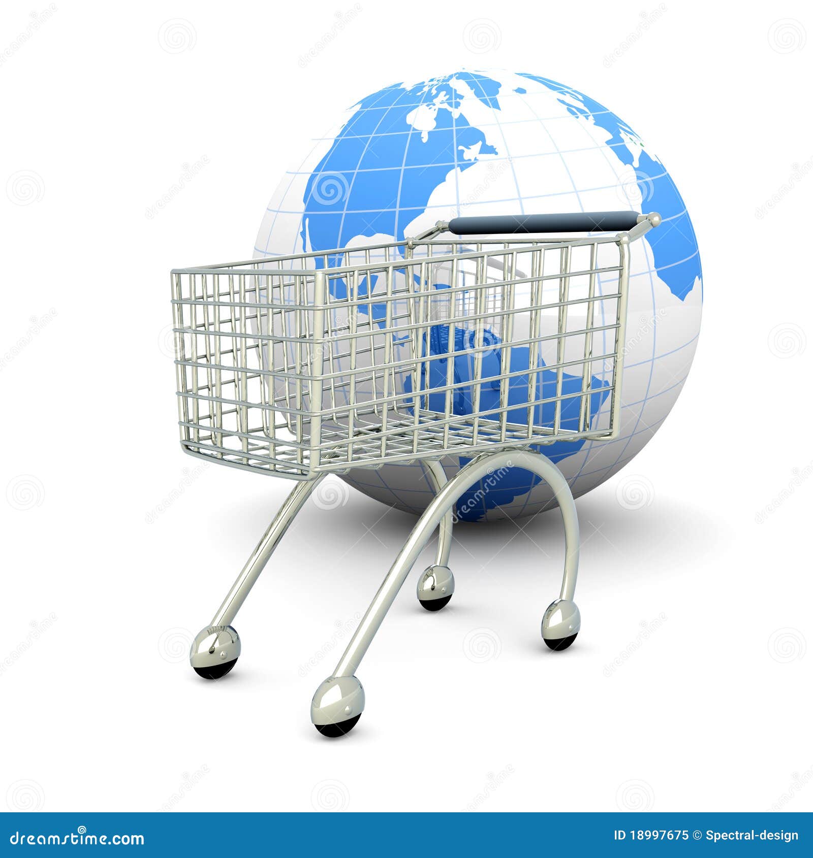 Global Shopping stock illustration. Illustration of render - 18997675