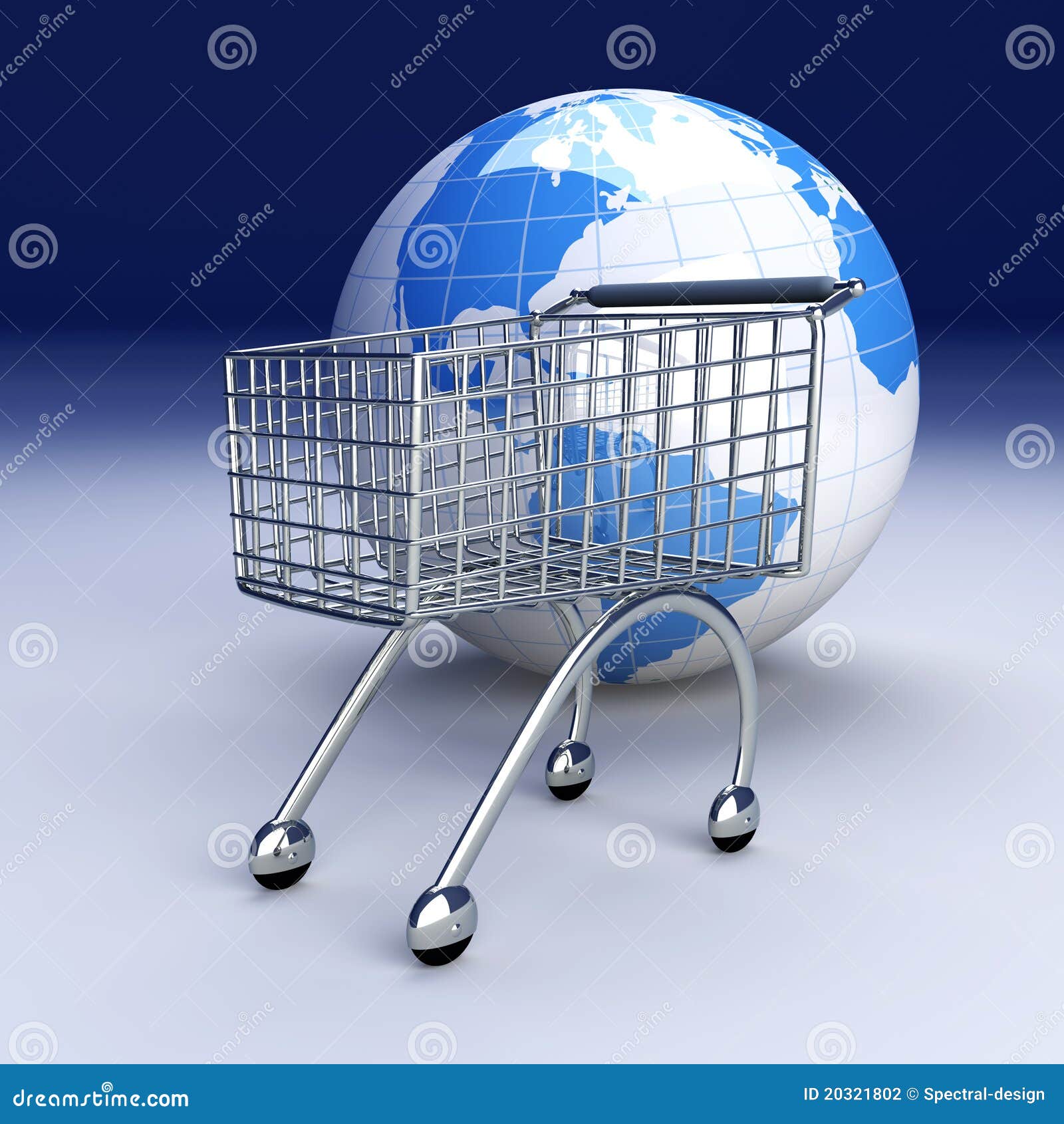 Global Shopping stock illustration. Illustration of shoppingcart - 20321802