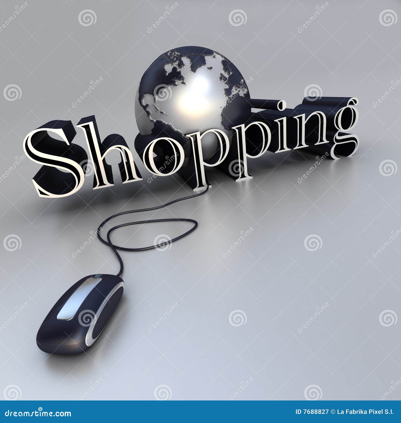 Global shopping in red stock illustration. Illustration of globe - 7688827