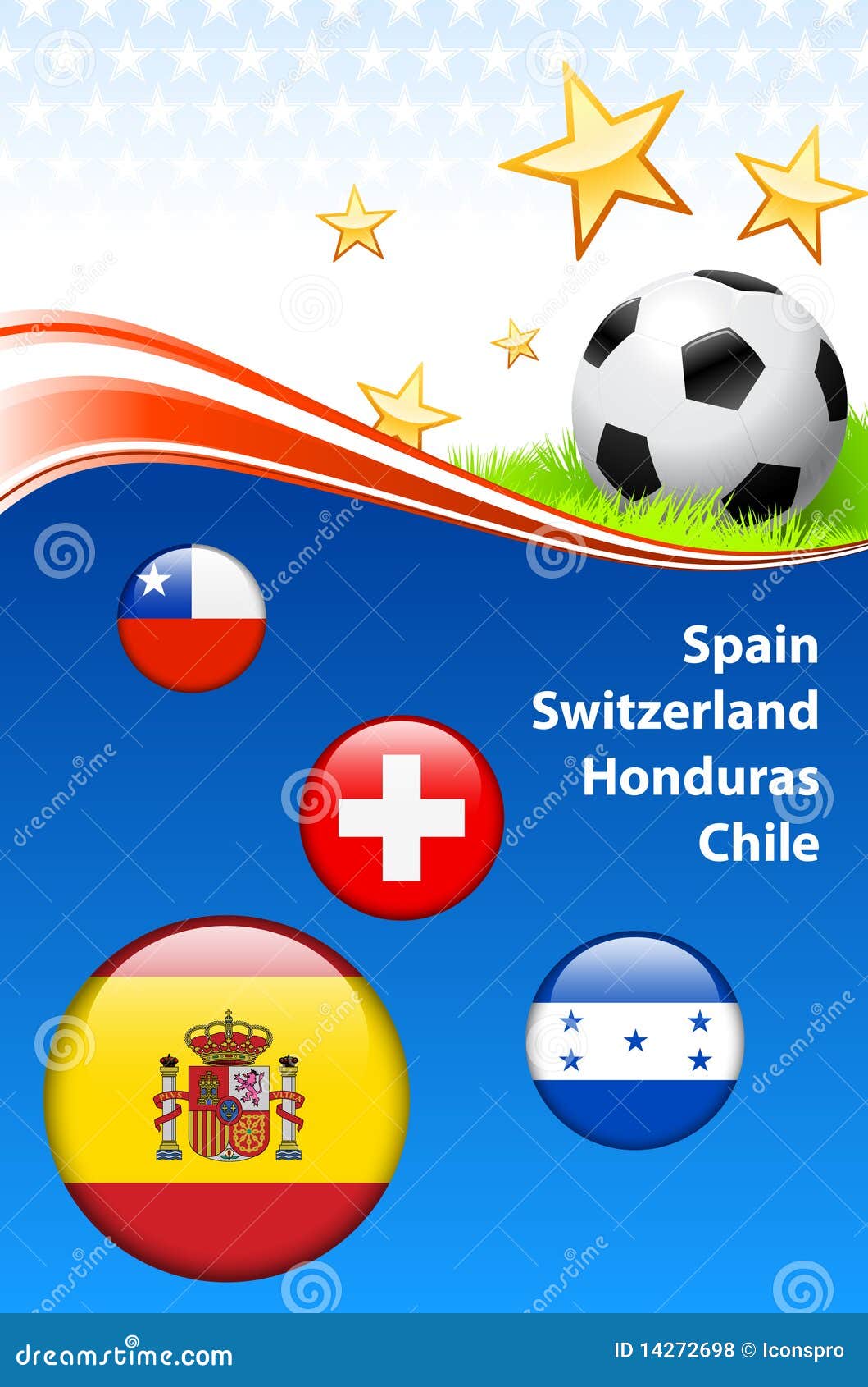 Global Soccer Football Event Stock Illustration - Illustration of ...