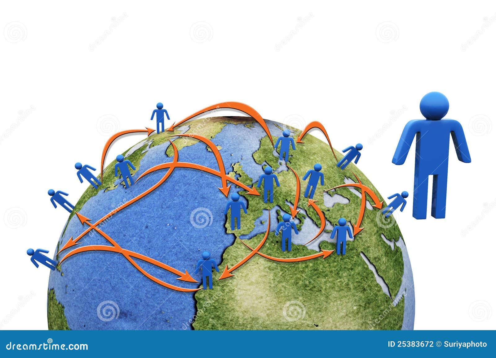 Global social network stock illustration. Illustration of people - 25383672