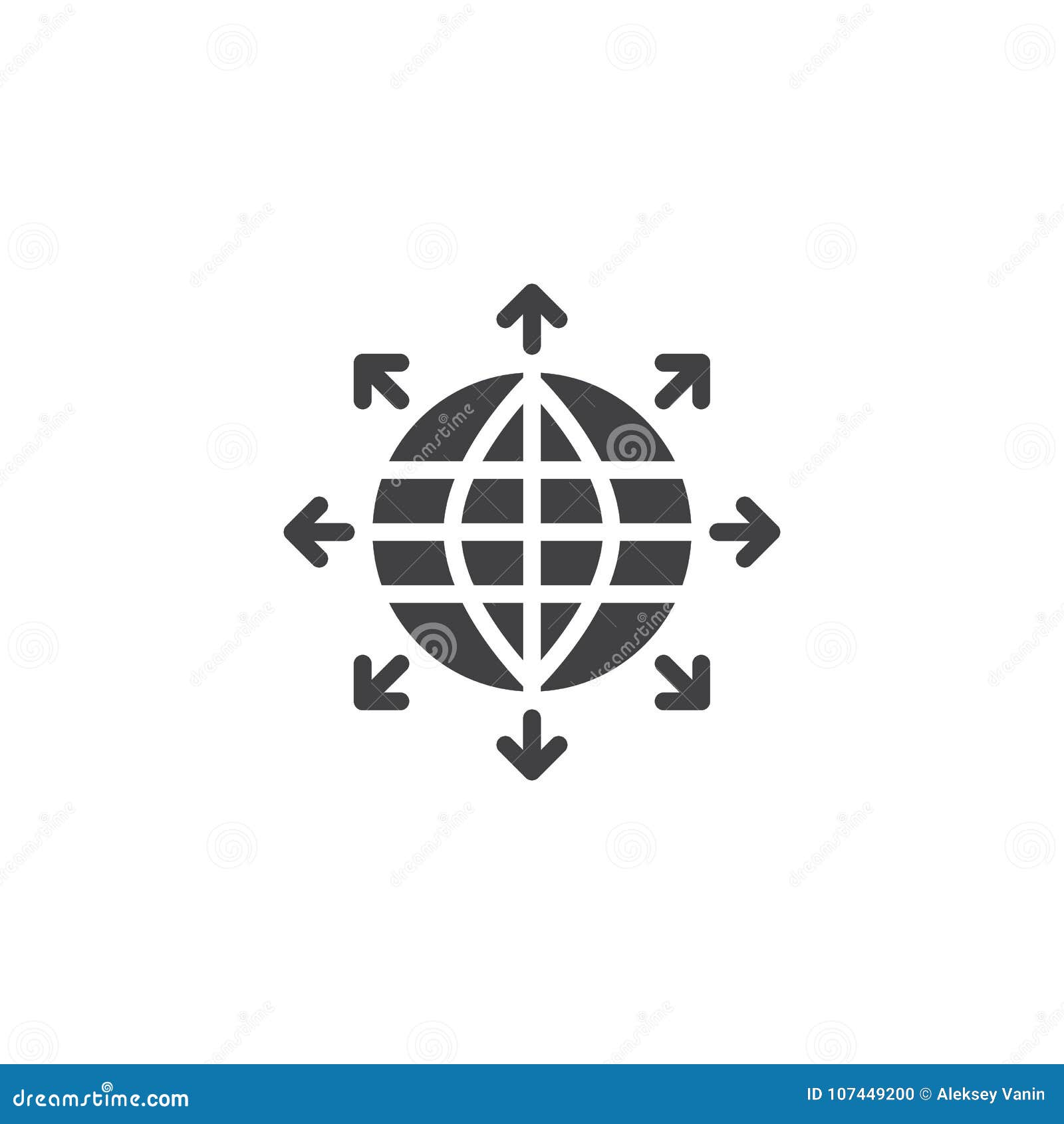 Global Solution Icon Vector Stock Vector - Illustration of solid ...