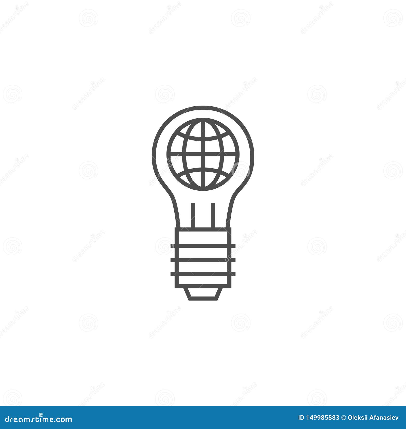 Global Solution Line Icon stock vector. Illustration of pictogram ...