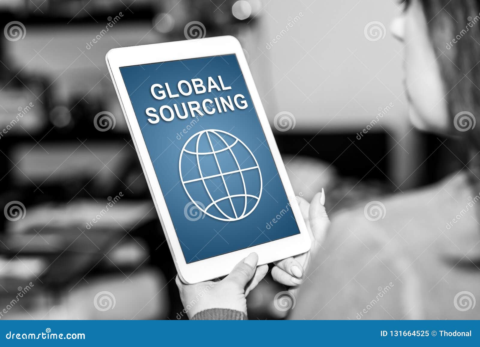 Global Sourcing Concept on a Tablet Stock Image - Image of commerce ... Global Sourcing Concept on a Tablet Stock Image - Image of commerce ...
