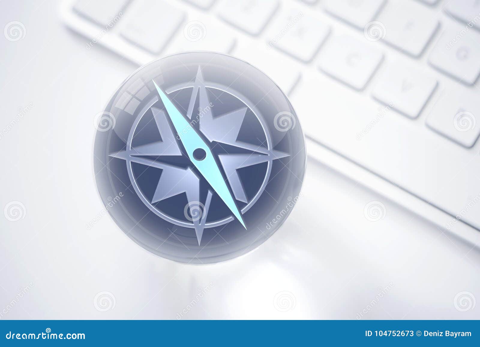 Compass sphere consept stock image. Image of global - 104752673