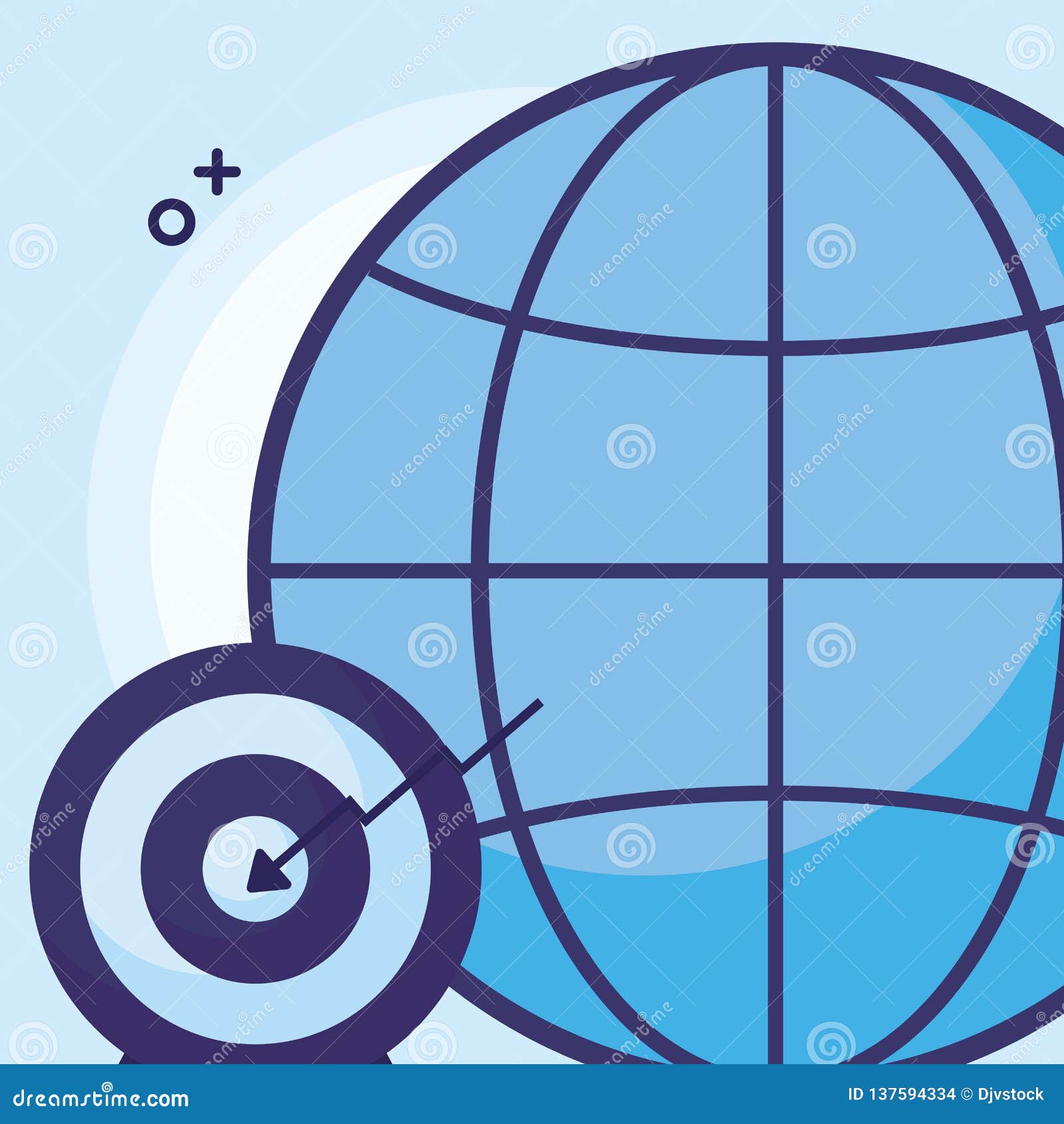 Global sphere design stock vector. Illustration of parallel - 137594334
