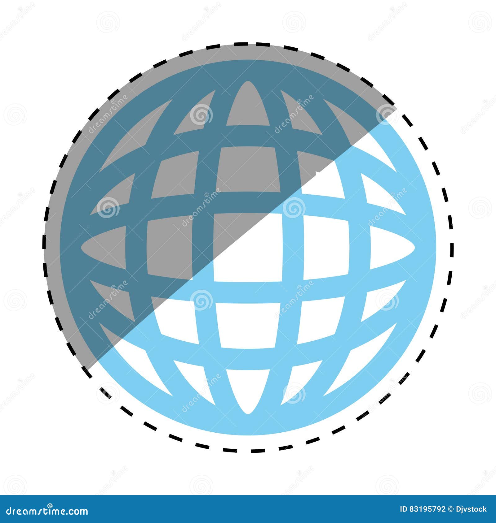 Global sphere symbol stock illustration. Illustration of digital - 83195792
